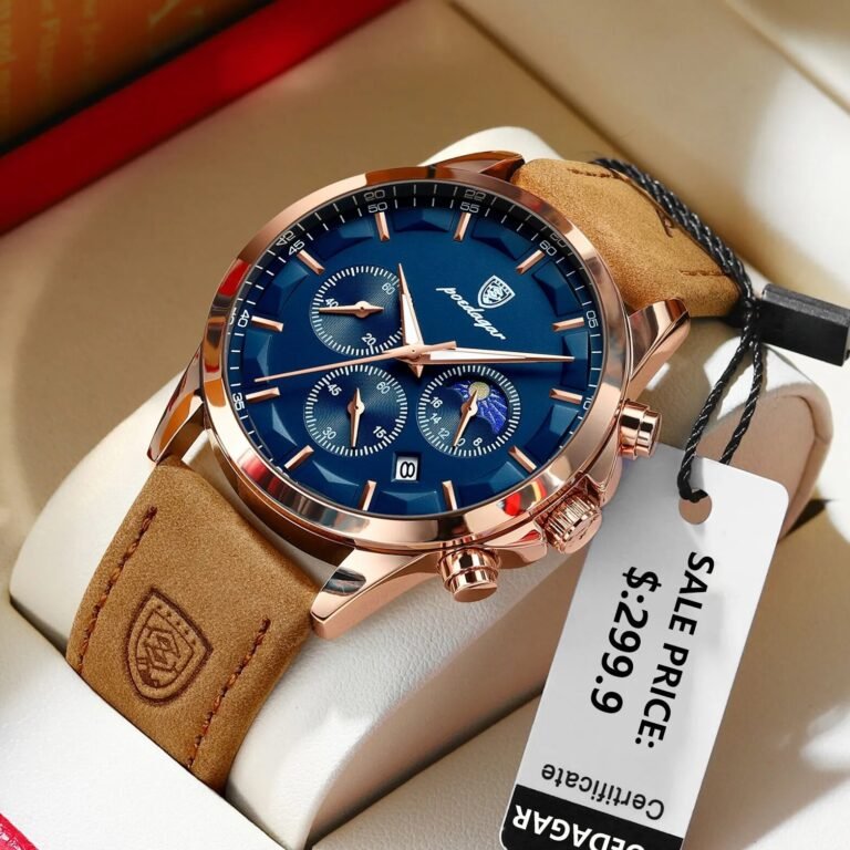 POEDAGAR 615 Luxury Business Man Wristwatch Waterproof Luminous Date ...