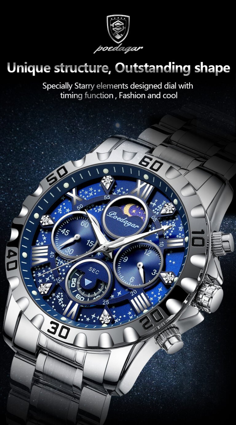 POEDAGAR 973 Luxury Watch for Man Quartz Sports Men Watch Waterproof ...