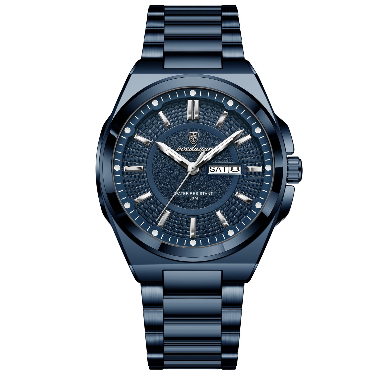 POEDAGAR 896 Fashion Classic Men Wristwatches Stainless Steel ...